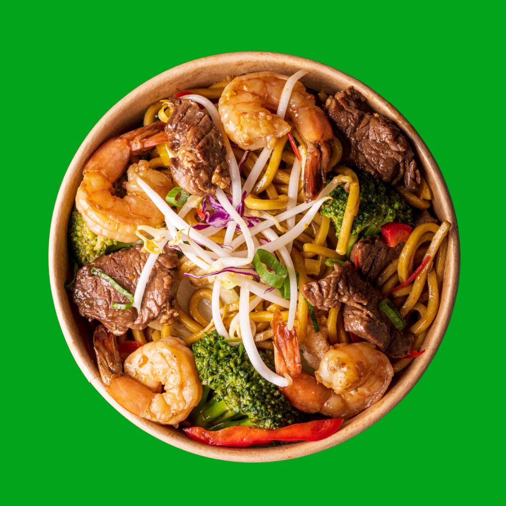 Surf n Turf Noodles | Chef's Specials, Noodles | Wok Express | Online ...